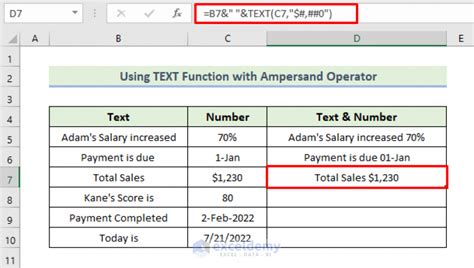 How To Combine Text And Numbers In Excel And Keep Formatting