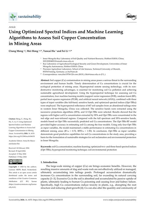 PDF Using Optimized Spectral Indices And Machine Learning Algorithms