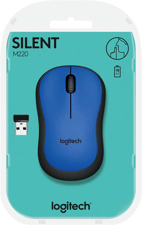 Logitech Wireless Keyboard M220 Silent Blue Hifi International