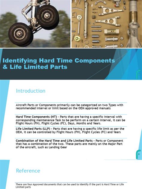 Identifying Hard Time Component And Life Limited Parts Pdf