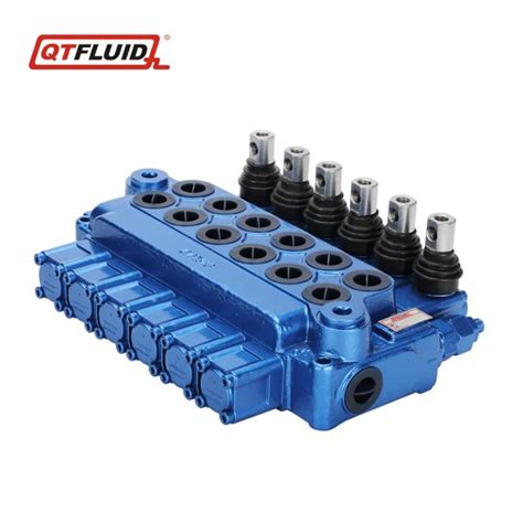 Monoblock Type Flow Rate Control Valve Hydraulic Operate Directional Control Valve With