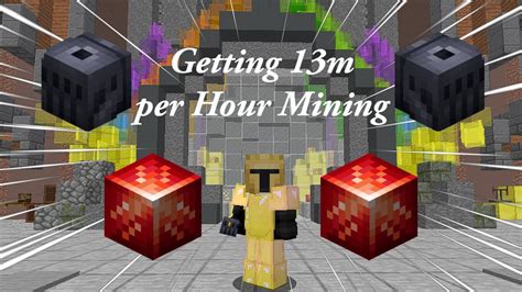 Hypixel Skyblock Getting Money Mining Youtube
