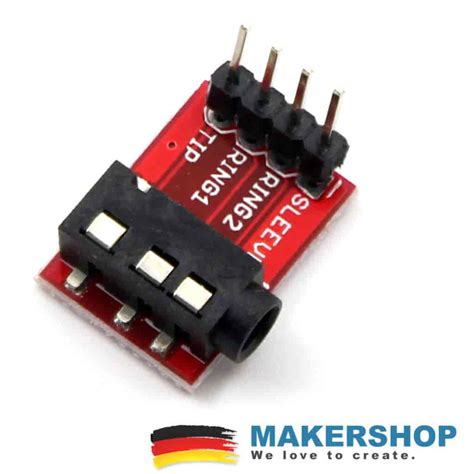 Trrs Jack 35mm Breakout Modul Adapter Buchse Breadboard Audio Arduino