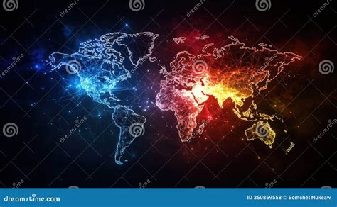 Global Digital Innovation Map A Futuristic Graphic Of Technological Global Digital Innovation Map A Futuristic Graphic Of Technological