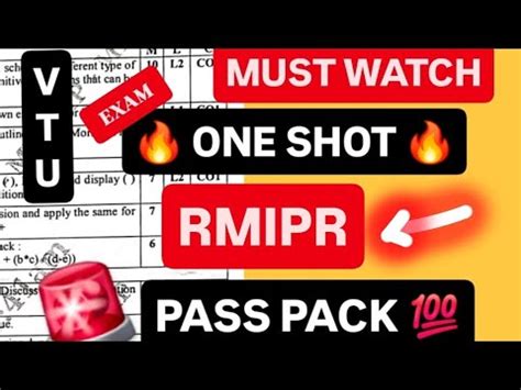 RMIPR SUPER IMP 2025 VTU Model Paper Solutions PYQs 22 Scheme