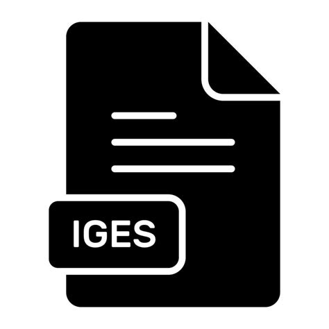 An Amazing Vector Icon Of Iges File Editable Design 19941738 Vector