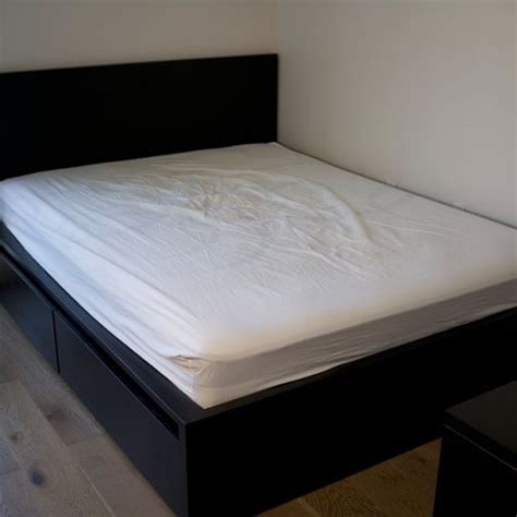 Ikea Malm Storage Bed Black Brown Aptdeco
