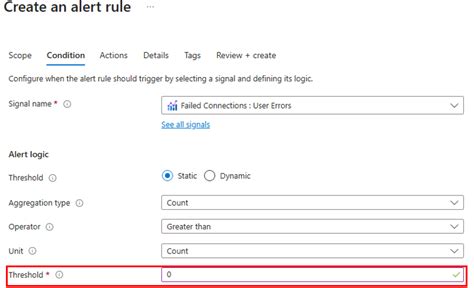 Azure Cli Update Metric Alert With Custom Properties For Threshold