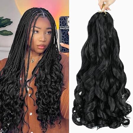 Amazon WIPPORYA 6 Packs French Curl Braiding Hair 18 Inch Loose