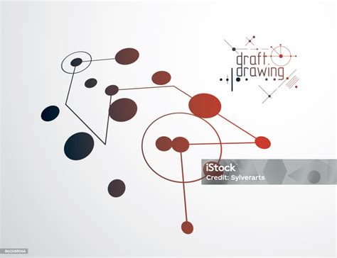 기계적 체계 공학 원과 라인 드로잉 벡터 기술 계획 웹 디자인 및 배경 화면이 나 배경으로 사용할 수 있습니다 아트 그래픽