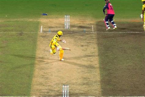 Csk Vs Rr सैमसन के थ्रो के बीच में आए जडे़जा तो अंपायर ने दे दिया आउट