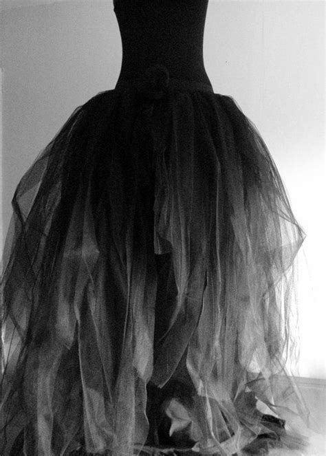Black Tulle Skirt Halloween Goth Steampunk By Thetutustoreuk 17500
