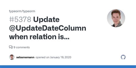 Update UpdateDateColumn When Relation Is Updated Issue 5378