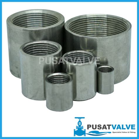 1 2 Inch Pipe Pipa Socket Polos Drat Dalam Coupling Ss304 Stainless Steel Lazada Indonesia