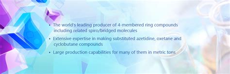 Promotion Of Azetindines Oxetanes And Cyclobutanes From PharmaBlock