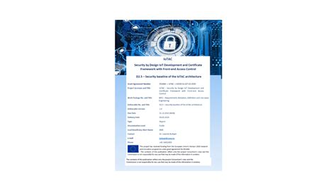 Deliverable D25 Security Baseline Of The Iotac Architecture Iotac