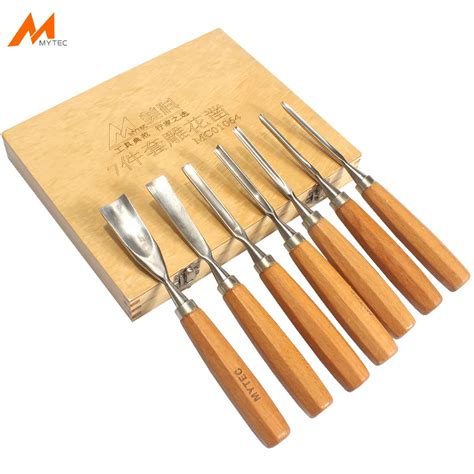 7pcs High Quality Carpenter Carving Firmer Gouge Kit Wood Chisel