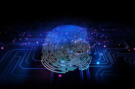 Evolving Security Abstract Cyber Fingerprint And Access Control Generative Ai Stock