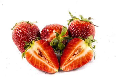 Fresh Red Sweet Raspberry `s Looking Right At You Stock Image Image