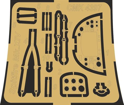 1 48 Cmk Spitfire Mk Xiv Bubble Canopy Cockpit Resin Mmd Military Model Distributors