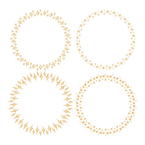 Premium Vector Vector Stars Frame Round Border Frames With Star Collection