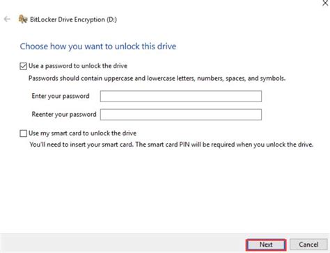 How To Password Protect Internal External Hard Drive In Windows 10