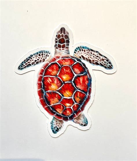 Sea Turtle Sticker Turtle Sticker For  Sea Turtle Decal Laptop