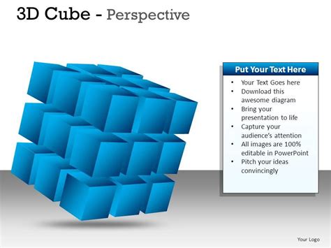 3d Cube Perspective Powerpoint Presentation Slides Ppt Images Gallery