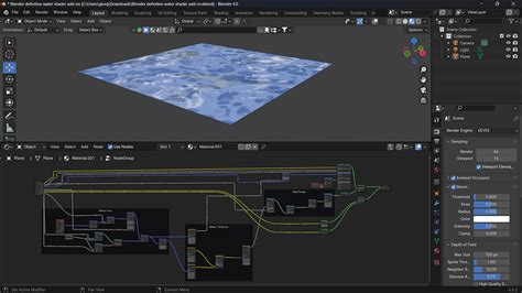 Blender Water Shader Nodes Add On Released Finished Projects