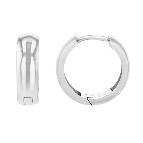 Sterling Silver Small Hinged Hoop Earrings Borsheims
