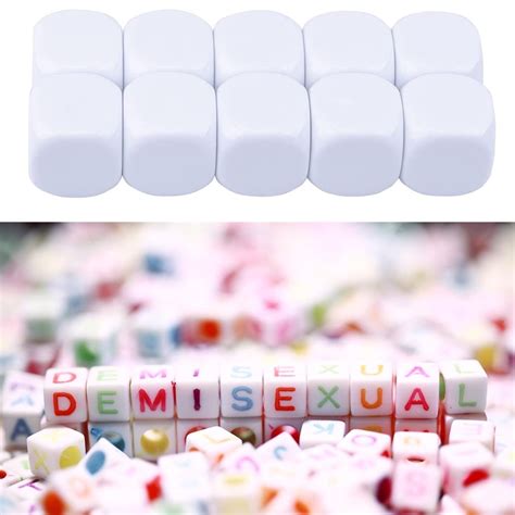 triani 60 pcs blank white dice 16mm acrylic dice blank white cubes with