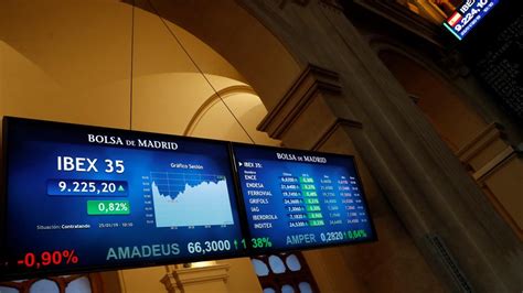 El Ibex 35 Avanza Un 03 A Media Sesión