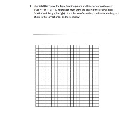Solved 3 6 Points Use One Of The Basic Function Graphs