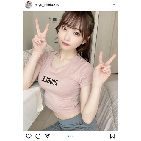 ババババンビ 岸みゆ、「超絶ハイパー可愛い」着衣巨乳ショットを披露！ Wwsチャンネル