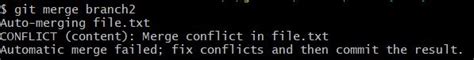 Git Branch Merge 충돌해결