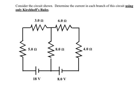Solved Consider The Circuit Shown Determine The Current In Chegg
