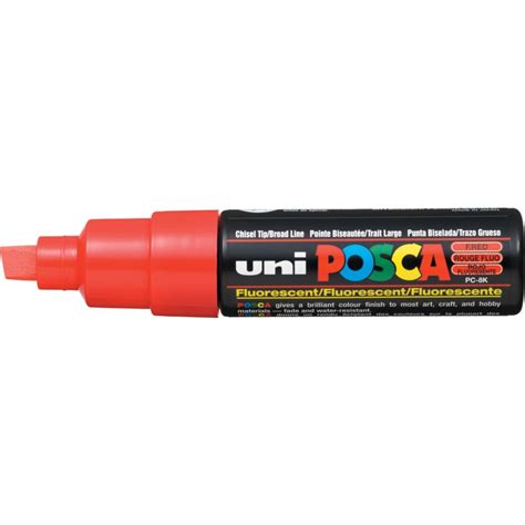 Shop Uni Ball Posca Marker Broad Chisel Tip PC 8K Red Chisels