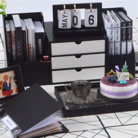 Miniature 1 6 Scale Real Pocket File Folder Dollhouse Miniature Shop Real Mini World