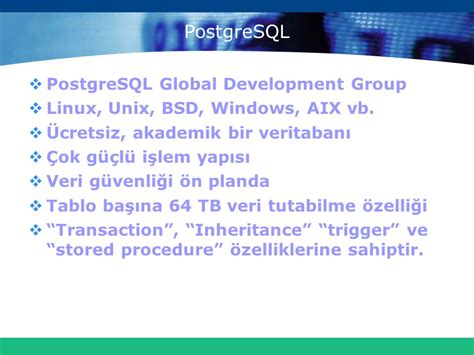 veritabanı yönetim sistemi ppt indir