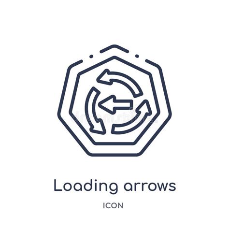 Loading Arrows On White Background Stock Vector Illustration Of