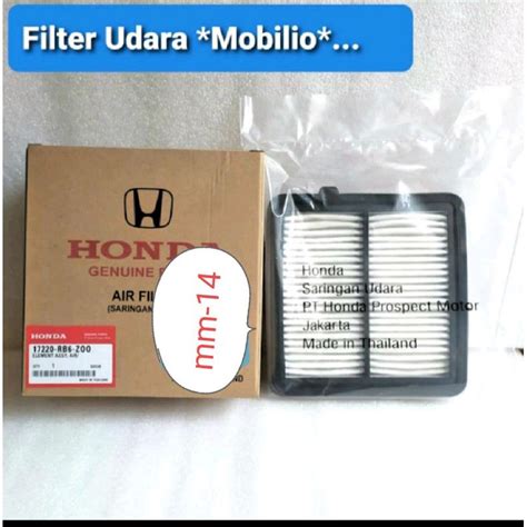 Jual AIR FILTER SARINGAN UDARA MOBILIO FILTER UDARA MOBILIO BRIO JAZZ RS ORIGINAL Shopee Indonesia