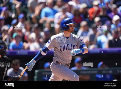 Chicago Cubs Left Fielder Ian Happ 8 In The Third Inning Of A