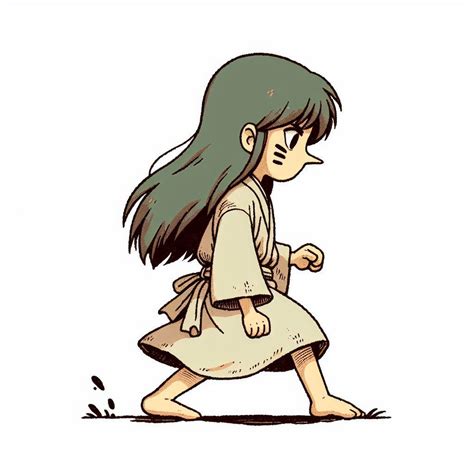 Minimalist Anime Character Ta No Kami Raicartoonandanimation