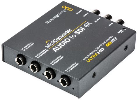 Blackmagic Mini Converter Audio To Sdi 4k Embedder Bstock Open