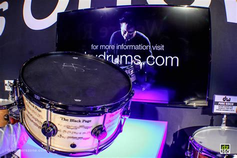 Drummerszone News The Black Page Terry Bozzio Icon Snare Drum From Dw
