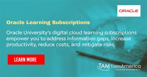 Learning Subscriptions Tam Training And Transformation
