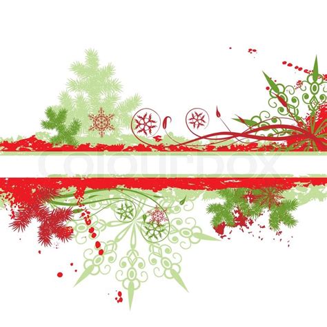 Juletræ Vinter Baggrund Vektor Stock Vektor Colourbox