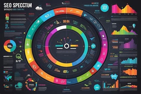 Premium Photo Colorful Infographic Concept For Digital Marketing