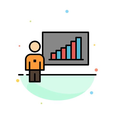 Graph Business Chart Efforts Success Abstract Flat Color Icon Template 18009524 Vector Art At