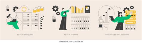 Database Management Abstract Concept Vector Illustration Stock Vector